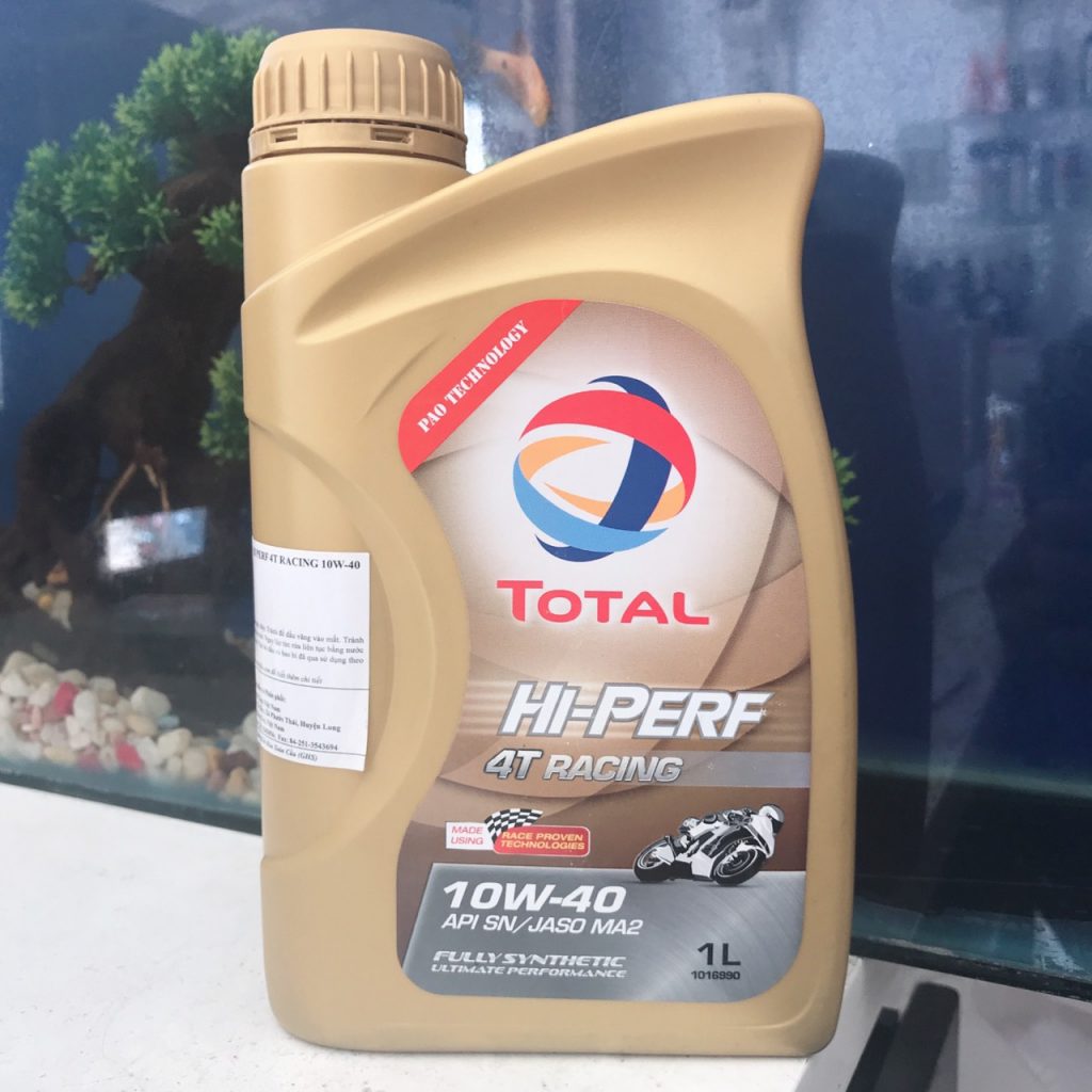 Nhớt TOTAL Hi-Perf 4T Racing 10W40 - Dầu Nhớt HP Lube