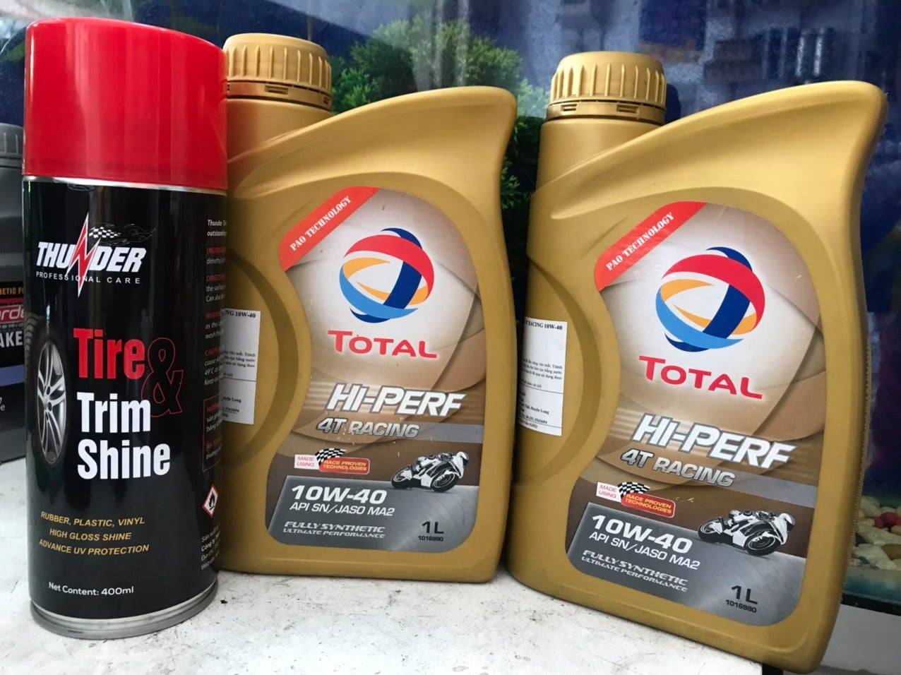 Nhớt TOTAL Hi-Perf 4T Racing 10W40 - Dầu Nhớt HP Lube